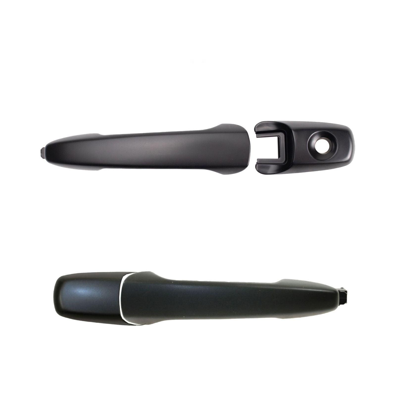 Front Outside Smooth Black Door Handles Keyhole Pair for Edge for MKX ...