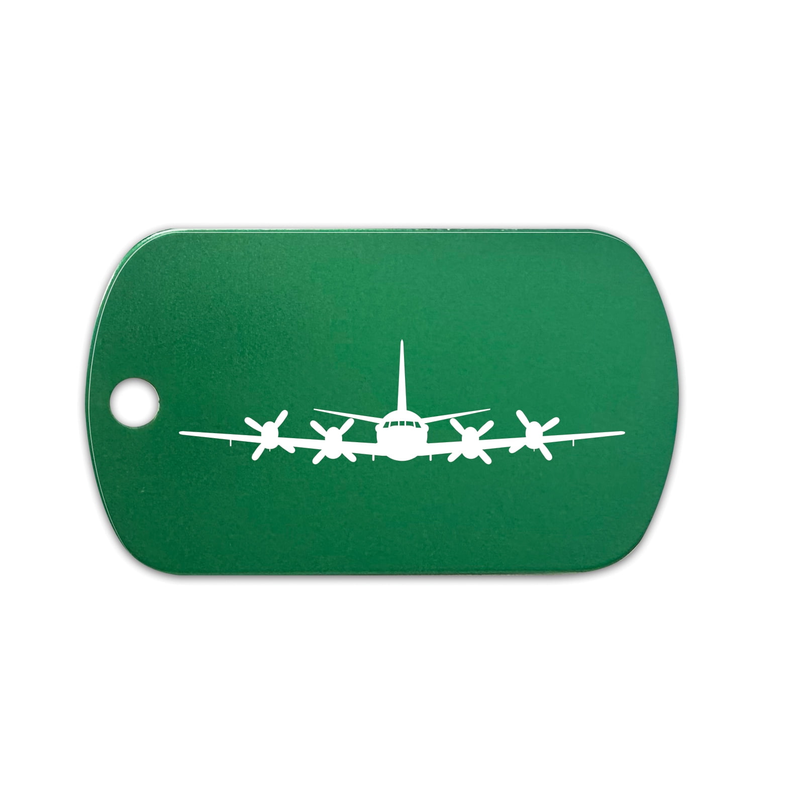 Front P-3 Orion GI Dog Tag Aluminum Keychain anti-submarine usn navy p3 ...