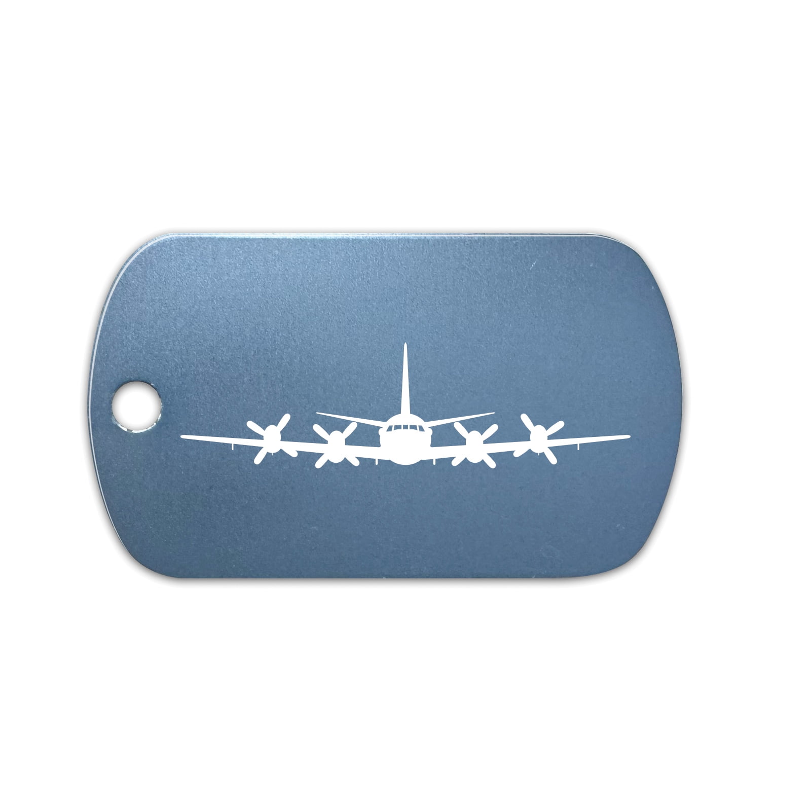 Front P-3 Orion GI Dog Tag Aluminum Keychain anti-submarine usn navy p3 ...