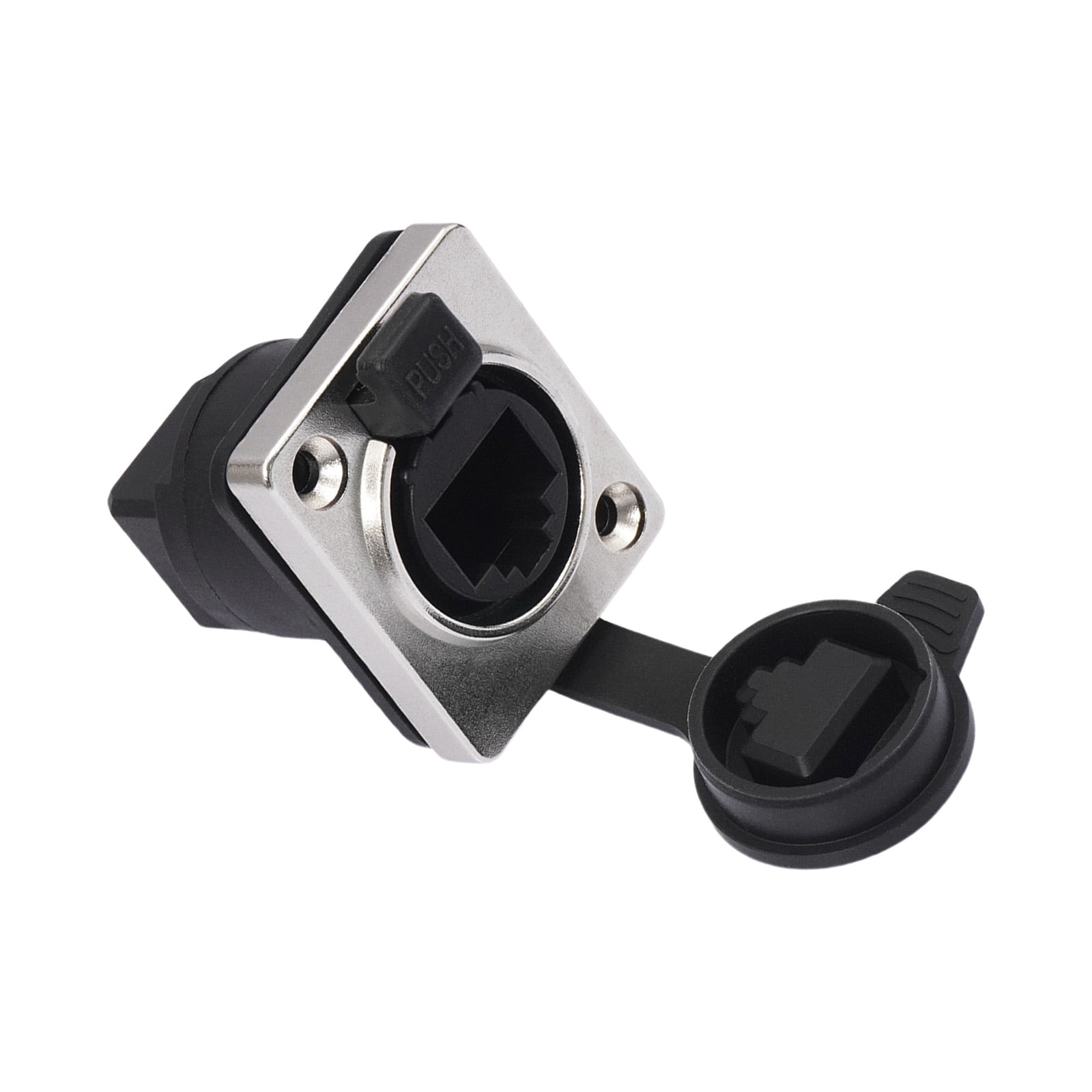 Front Panel RJ45 Coupler Module With Locking Mechanism 180/90 Degree ...