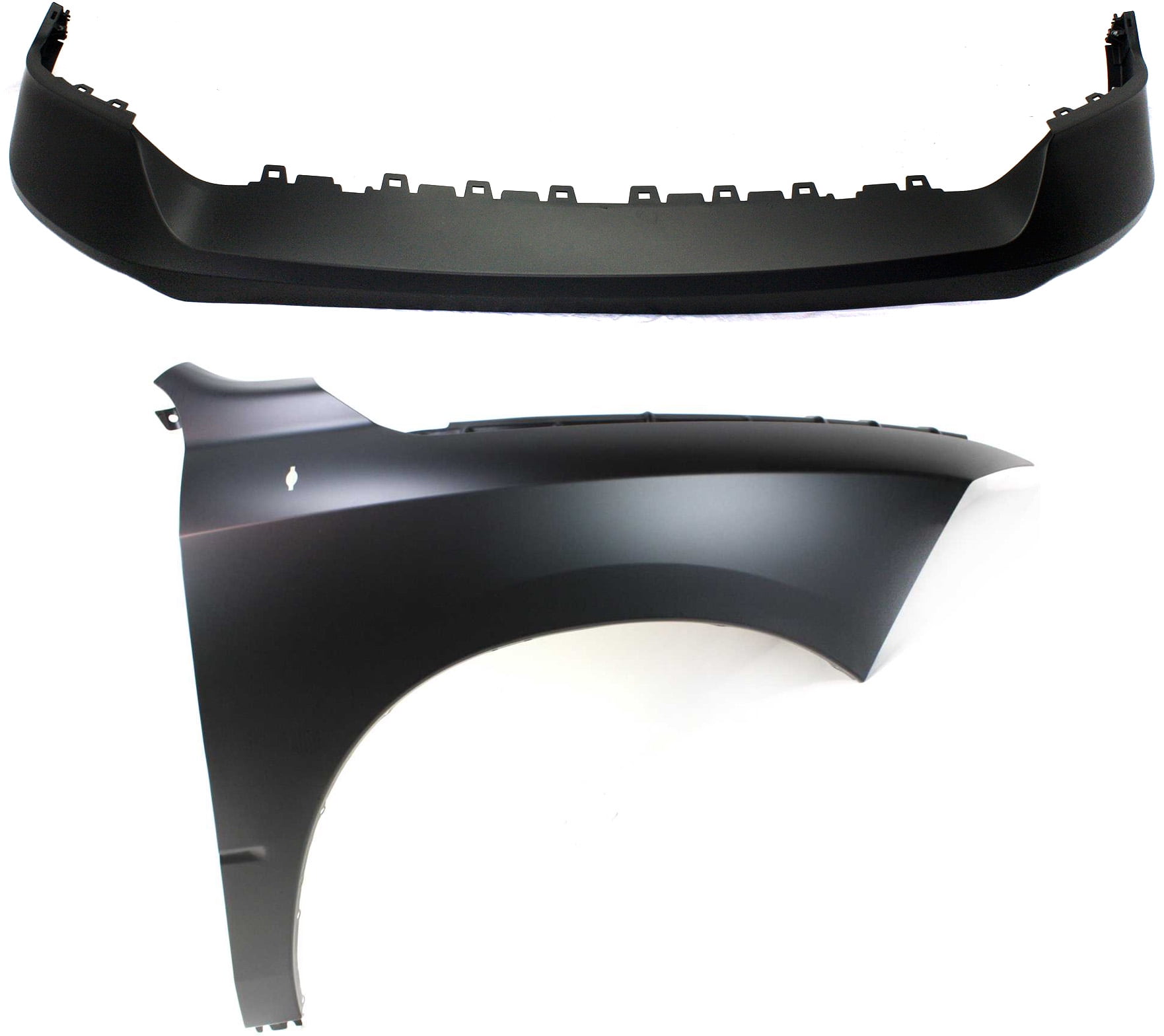 Front Passenger Side Fender Kit w/Bumper Cover Primed For Models w/2 ...
