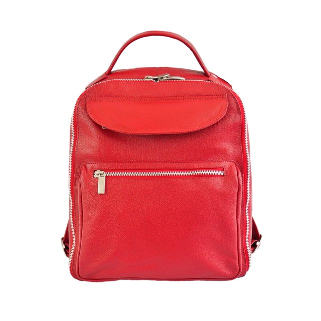 Front Pocket Leather Backpack - Walmart.com