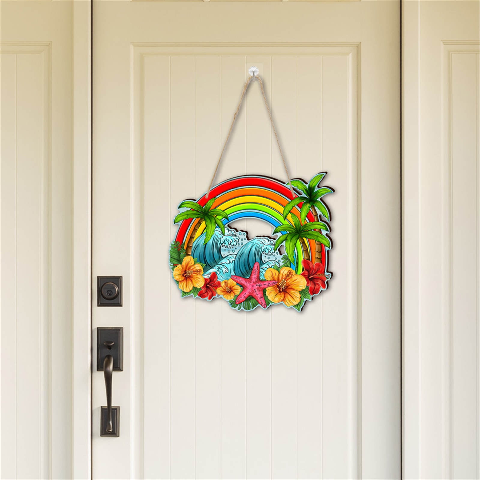 Front Porch, Wooden In Wreaths For Front Door, Summer Door Wooden ...