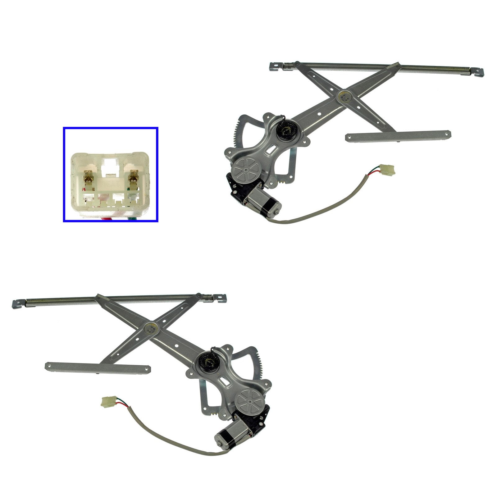 Front Power Window Regulator & Motor Pair Set of 2 for Sequoia Tundra ...
