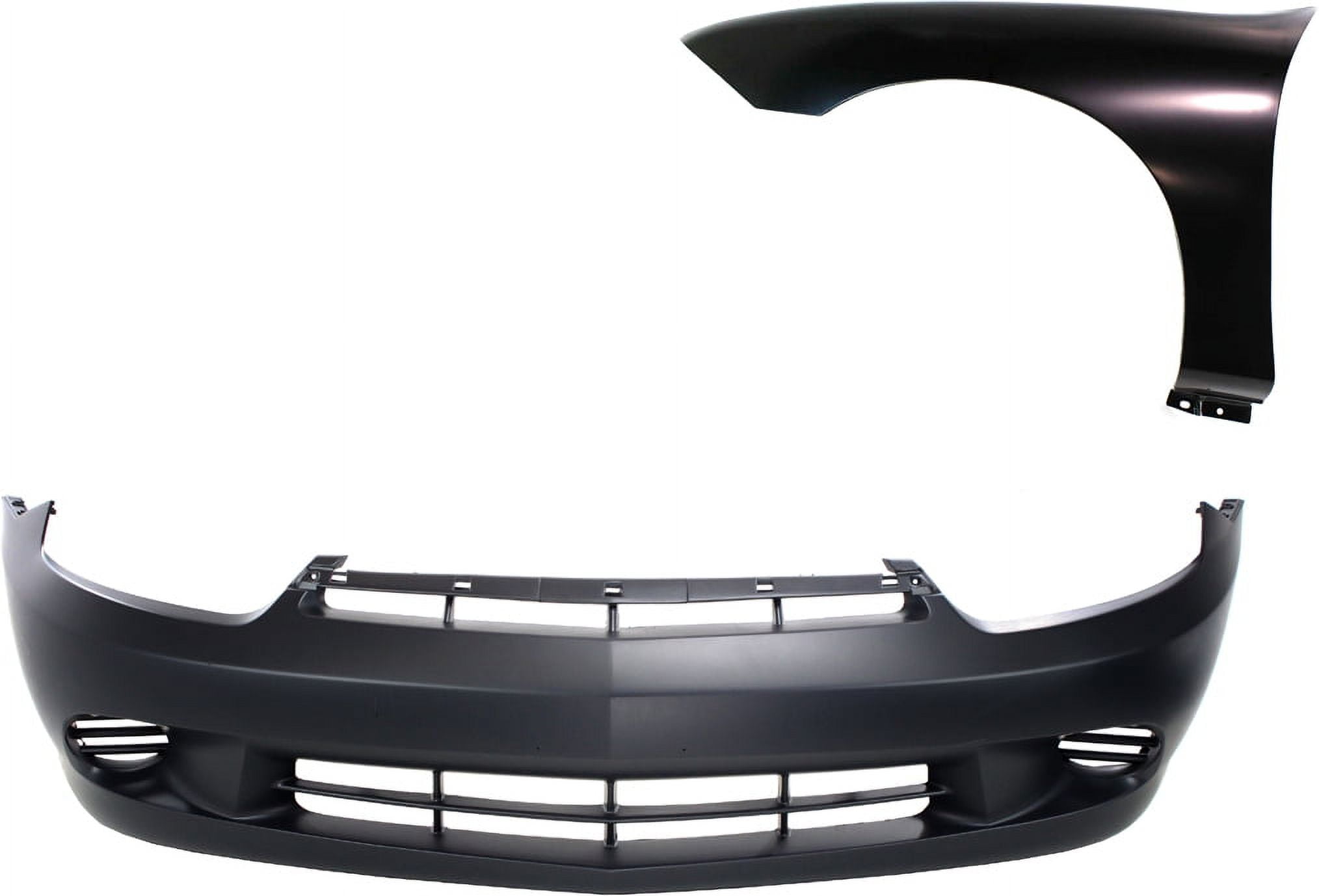Front Primed Bumper Cover Kit includes Fender Replacement for 2003-2005 ...