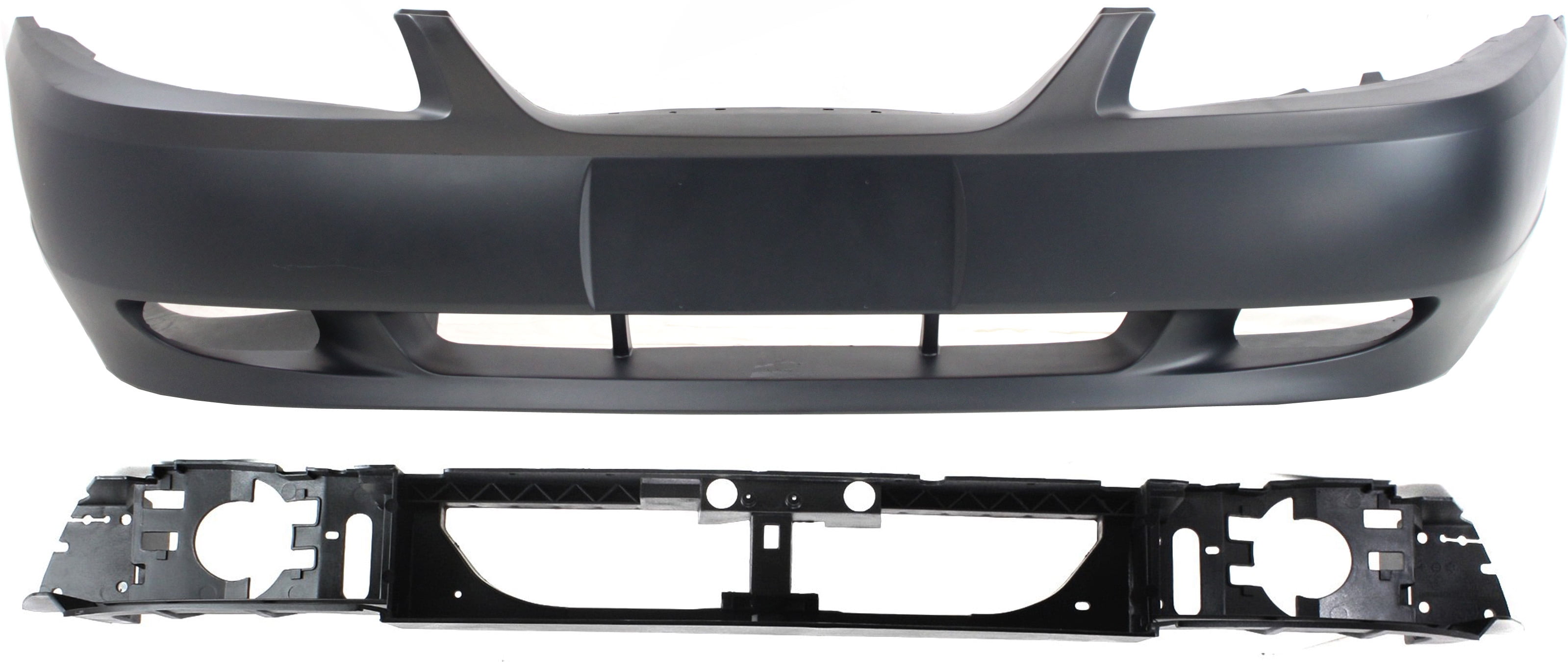 Front Primed Bumper Cover Kit includes Header Panel Replacement for ...