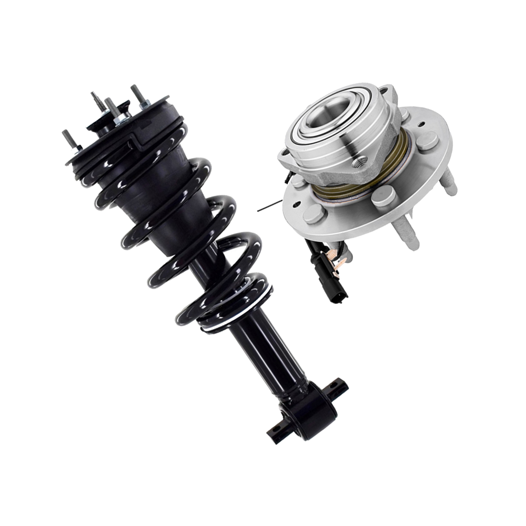 Front Quick Complete Strut-Coil Spring Assembly-Wheel Hub Bearing ...