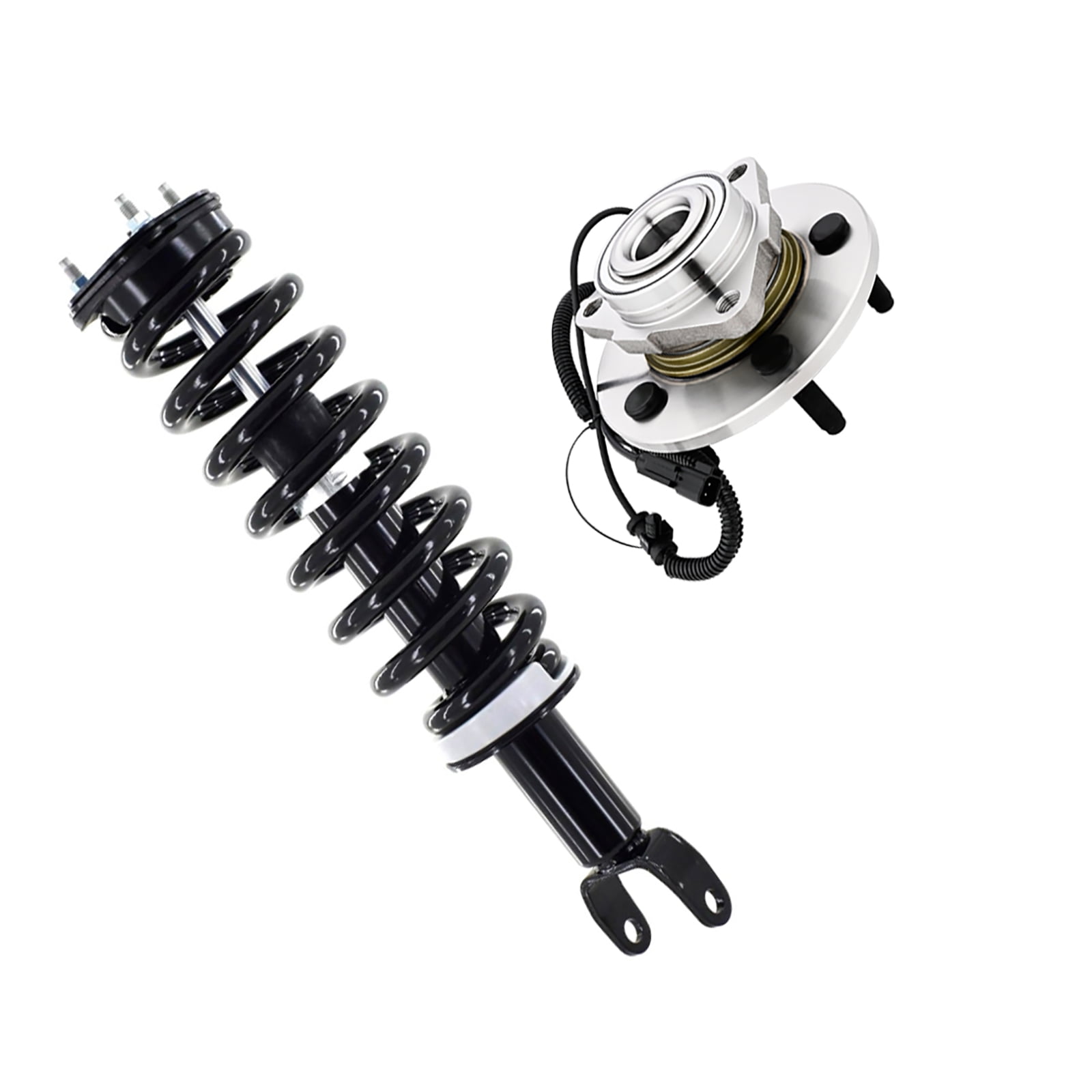 Front Quick Complete Strut-Coil Spring Assembly-Wheel Hub Bearing ...