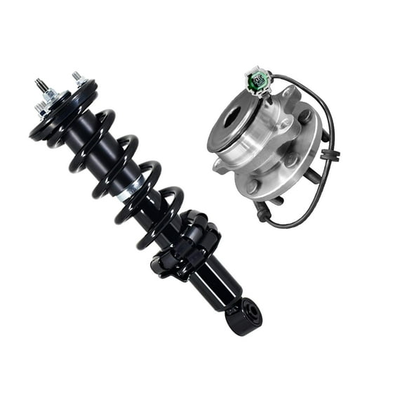 Front Quick Complete Strut-Coil Spring Assembly-Wheel Hub Bearing ...