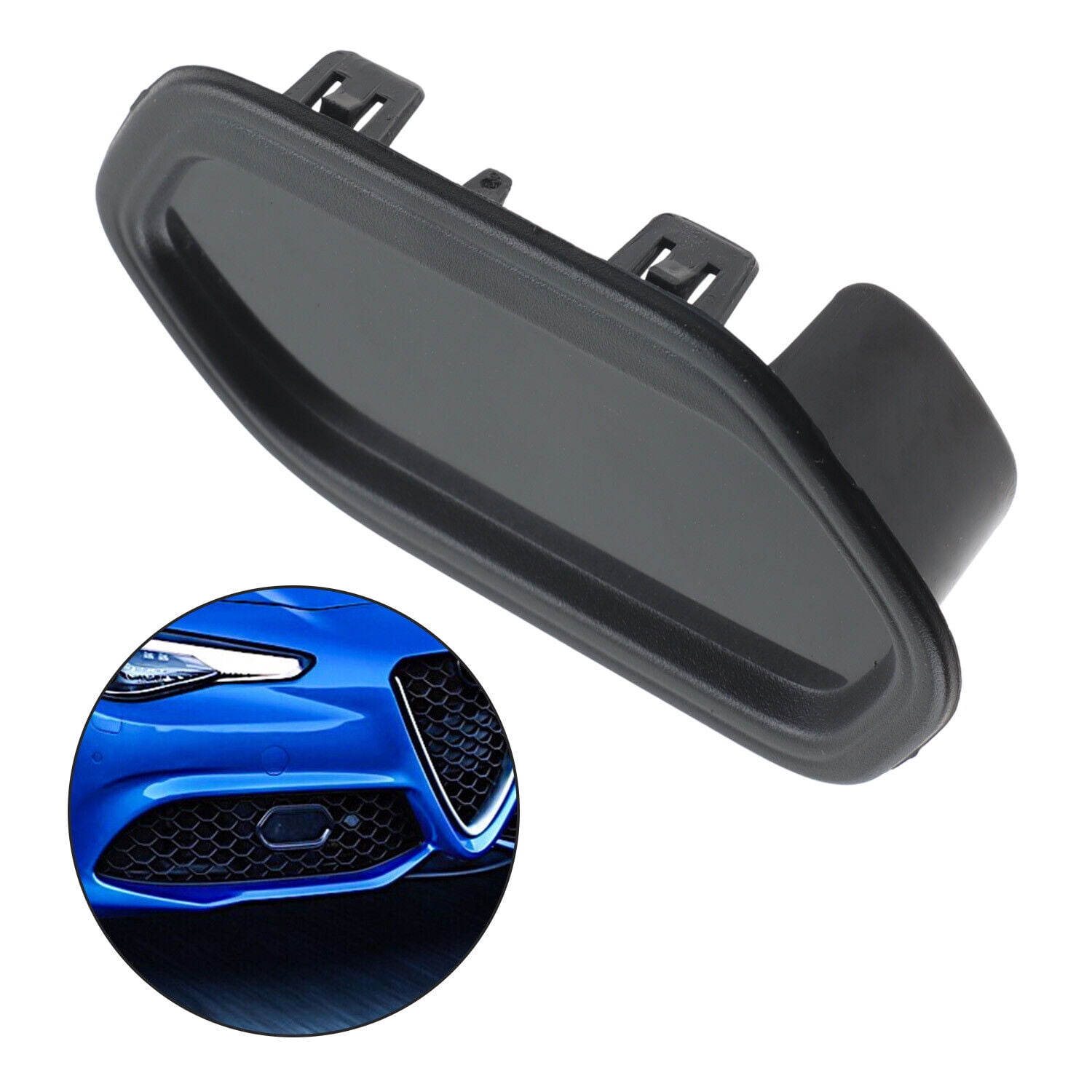 Front Radar Cover ACC Bumper Sensor Cover for 2017-2023 Giulia Alfa ...