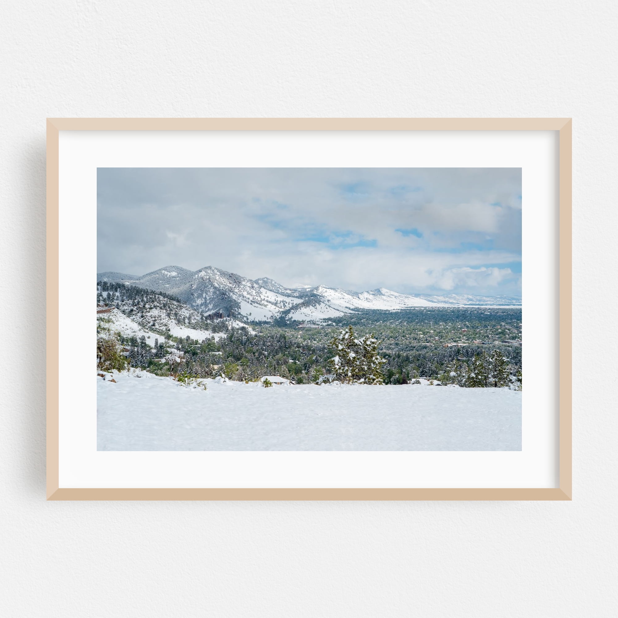 Front Range - Colorado Photography Oak Framed Wall Art Print 16 x 24 ...
