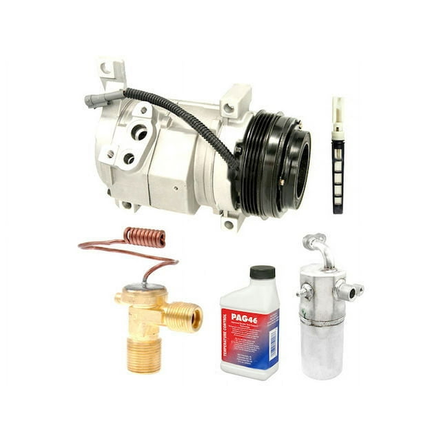 Front and Rear A/C Compressor Kit - with 10S20F Compressor, 13mm ...