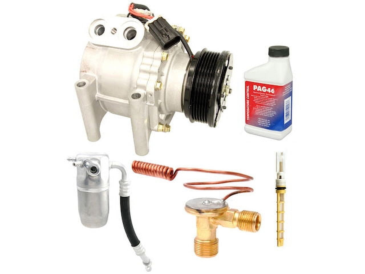 Front and Rear A/C Compressor Kit - with TRSA12, Accumulator, Orifice ...