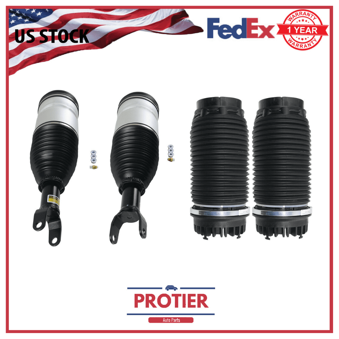 Front & Rear Air Suspension Struts & Springs compatible with Dodge Ram ...
