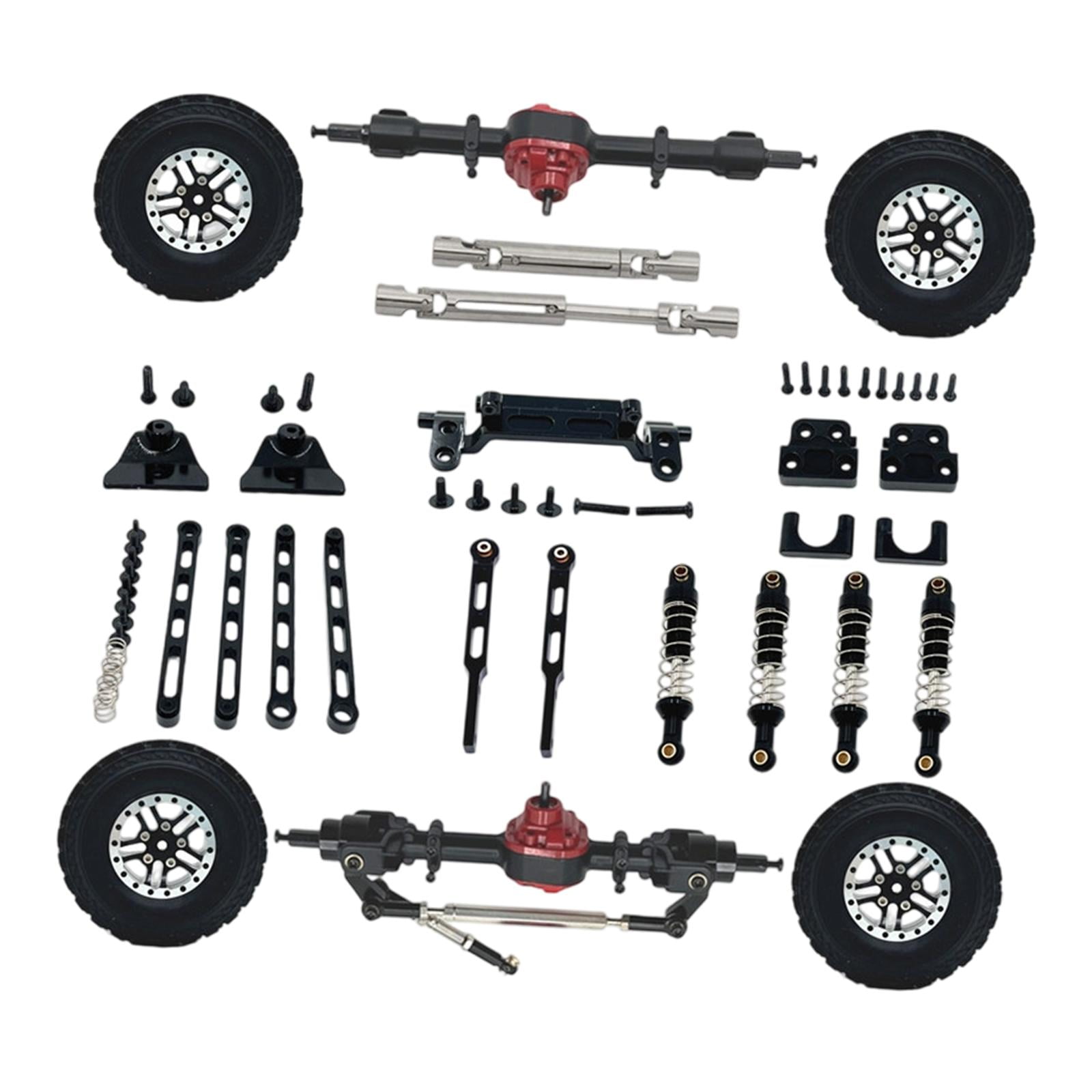 Front Rear Axle RC Car Tires Metal Construction Enhanced Grip for MN82 ...