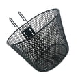 Front Rear Bike Basket Bicycles Cargo Rack Basket Wire Pet Carriers ...