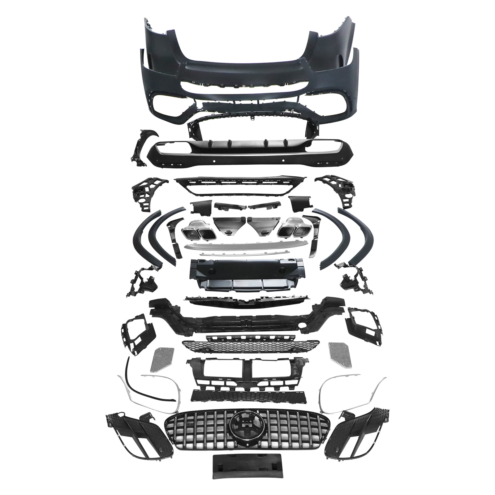 Front Rear Body Kit Fit For Mercedes-Benz GLE W167 Facelift GLE63 W167 ...