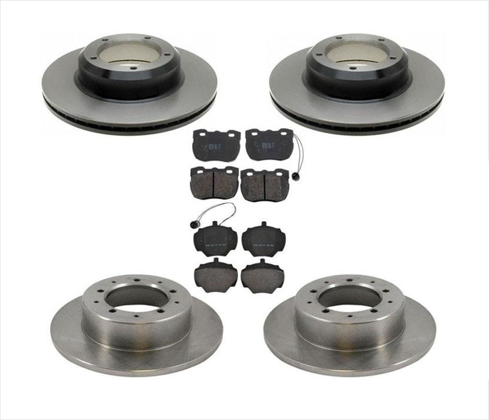 Mac Auto Parts Brake Disc Rotors & Pads Kit, Front & Rear for 94-98 ...