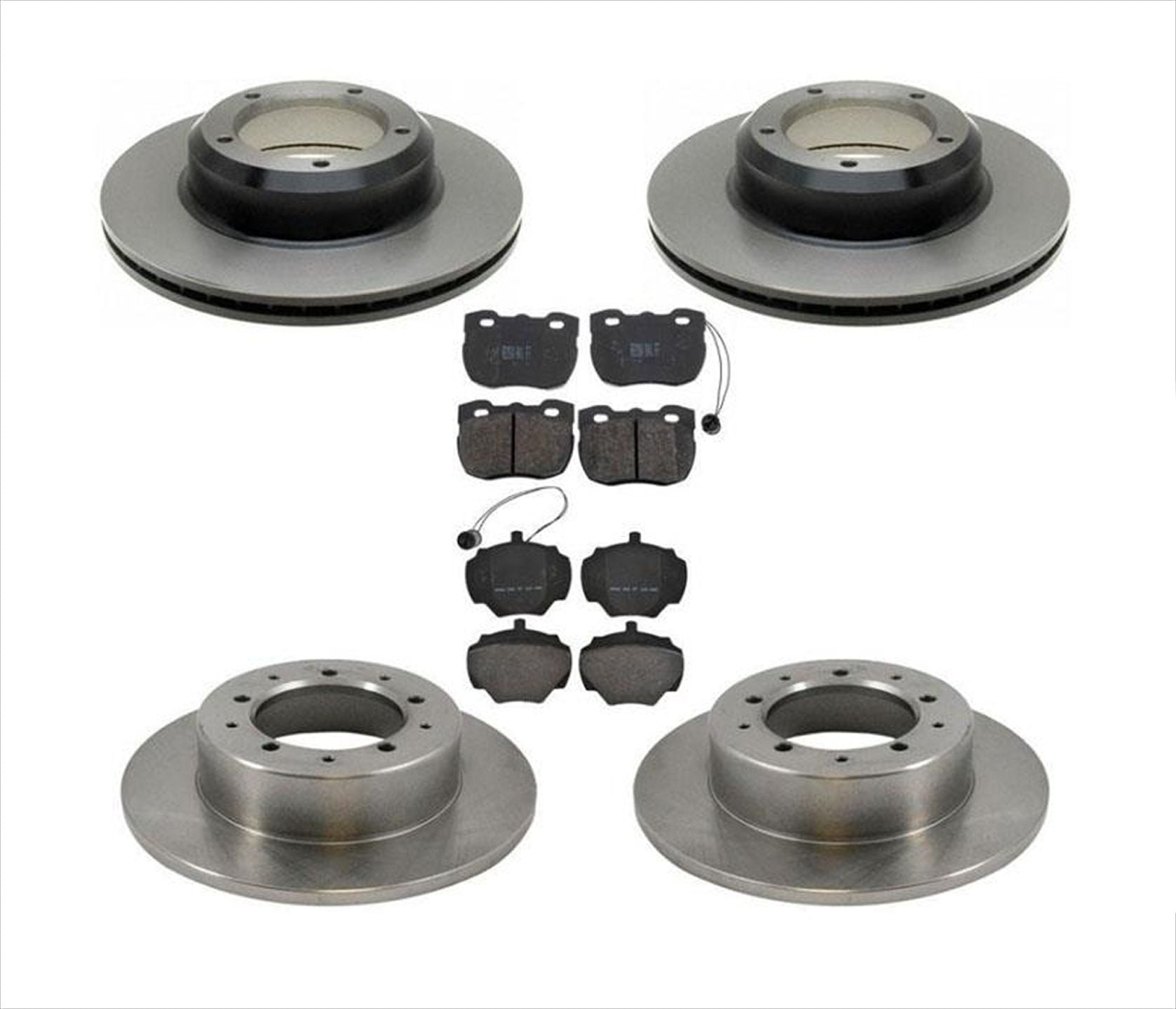 Front & Rear Brake Disc Rotors & Brake Pads Kit for 94-1998 Land Rover ...