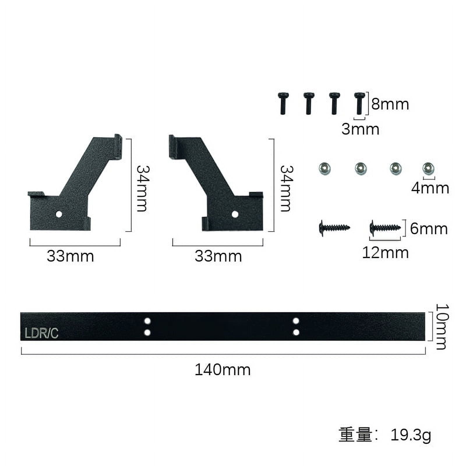 Front Rear Bumper Metal Modified Upgraded Accessories Compatible For ...