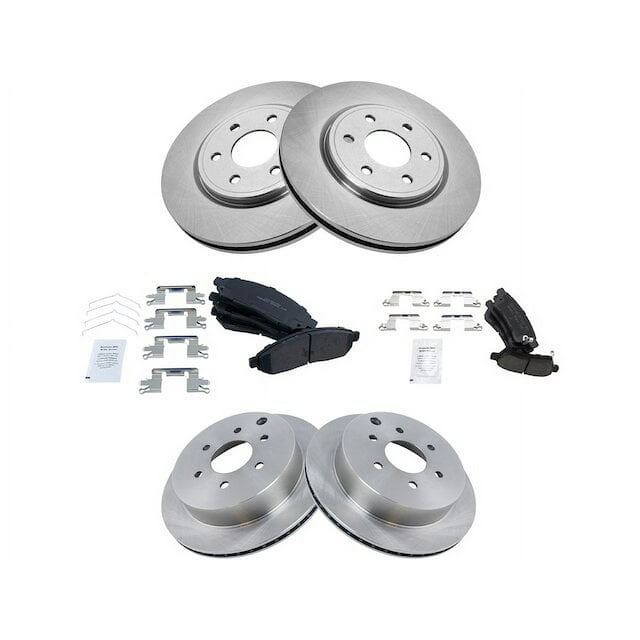 Front and Rear Ceramic Brake Pad and Rotor Kit - Compatible with 2005 ...