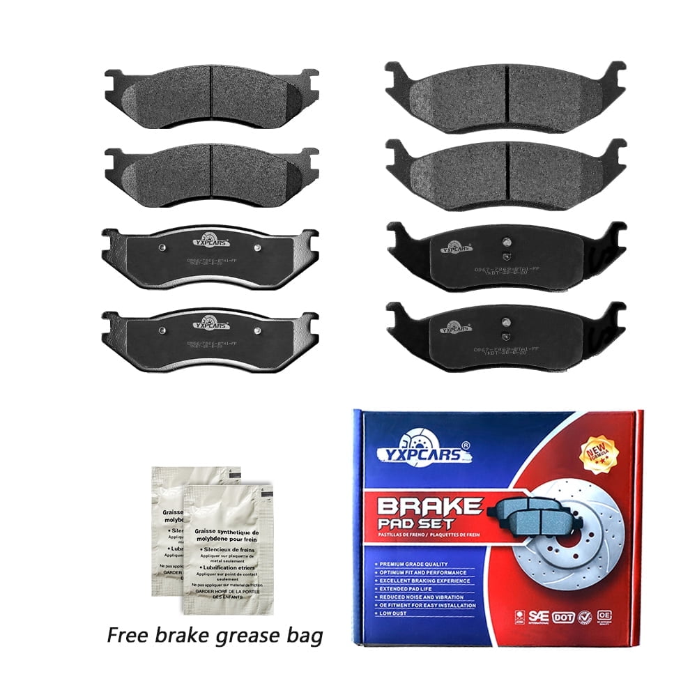 Front & Rear Ceramic Brake Pads For 2003 2004 2005 2006 Dodge Durango ...