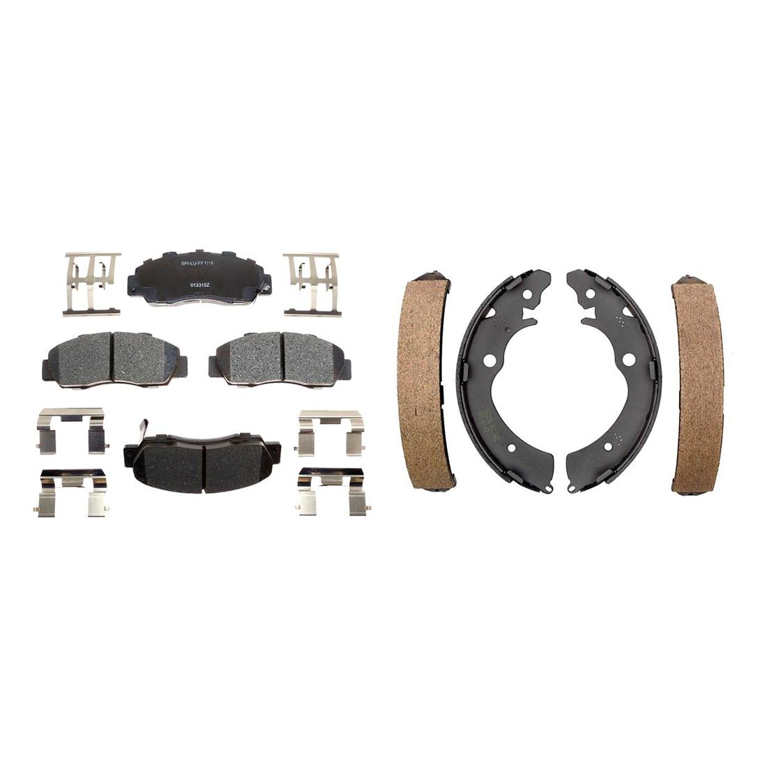 Front Rear Ceramic Brake Pads Set Brake Shoes For 1997-2001 Honda CR-V ...