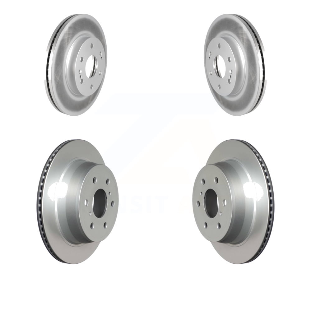 Front Rear Coated Disc Brake Rotors Kit For 2021-2021 Chevrolet Tahoe ...