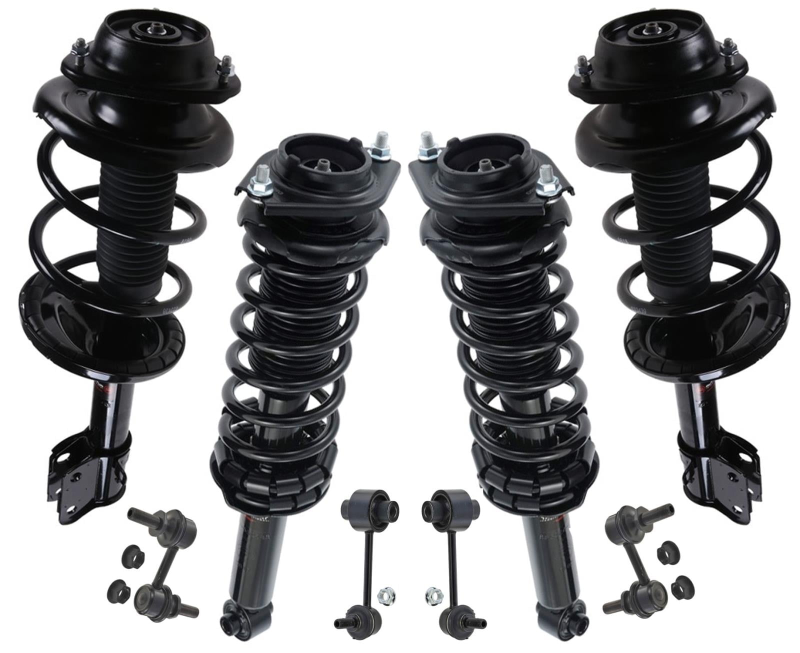 Front & Rear Complete Coil Spring Struts Fits for 10-12 Subaru Outback ...