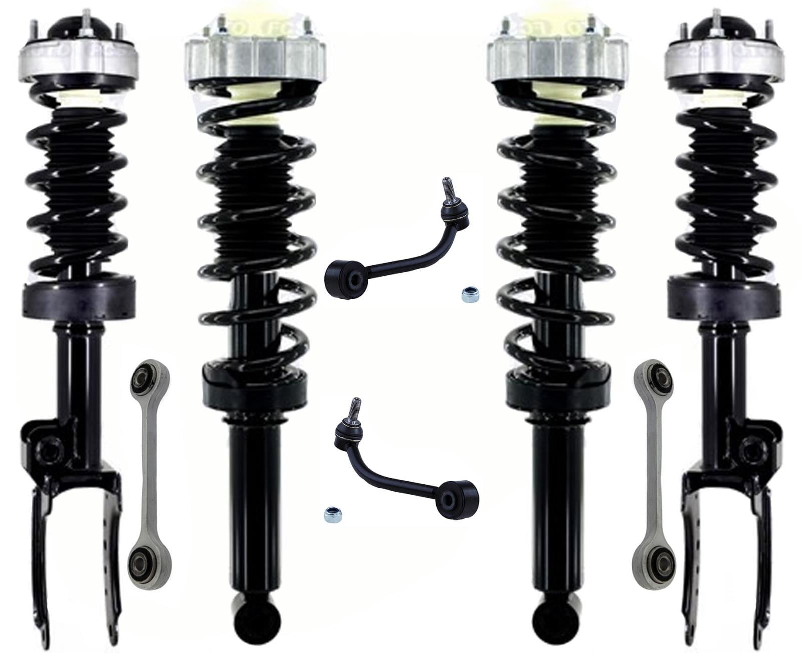 Front & Rear Complete Strut Assemblies & Links For 2011-2016 Porsche ...