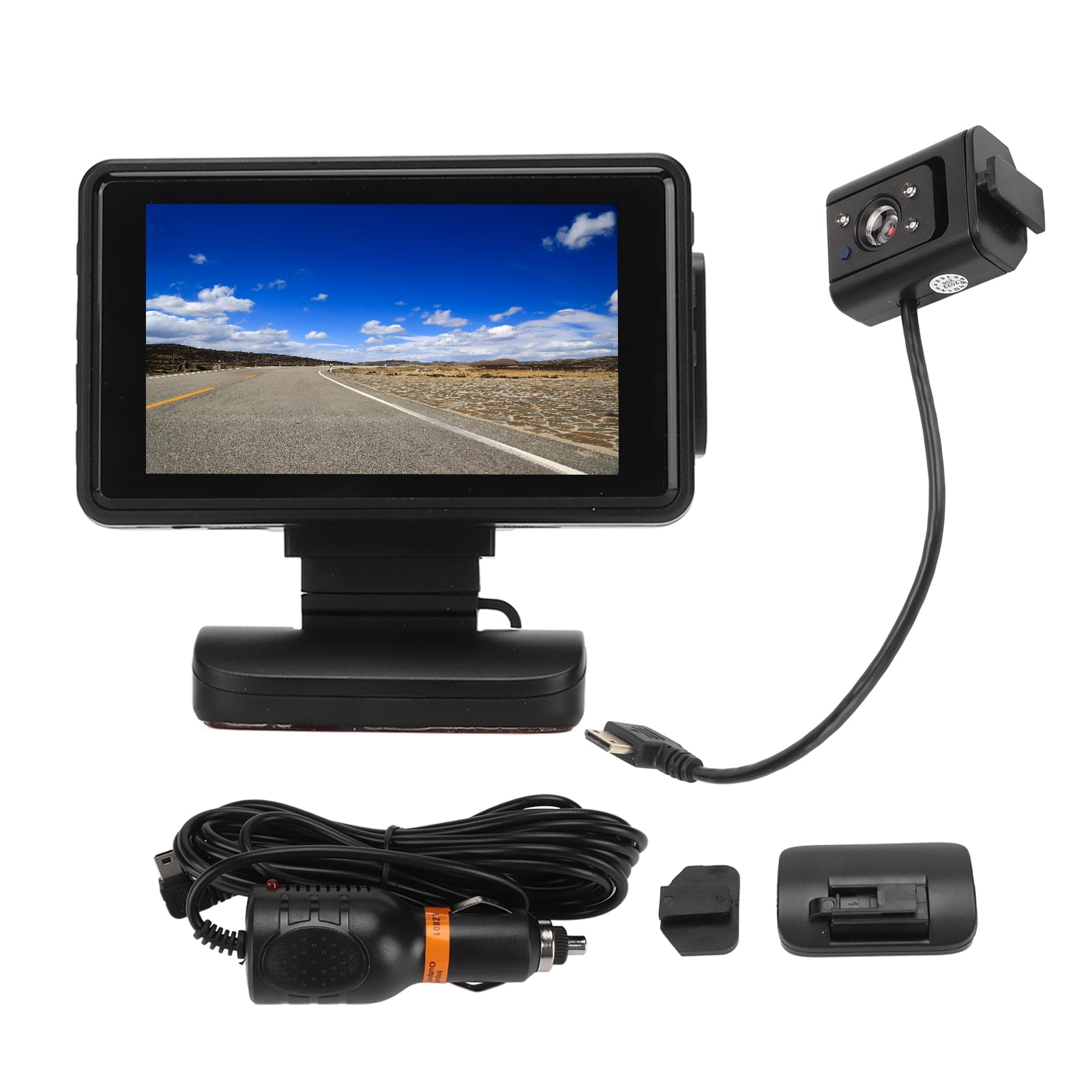 Front Rear Dash Camera 1080P HD IR Night Vision Motion Detection Loop ...