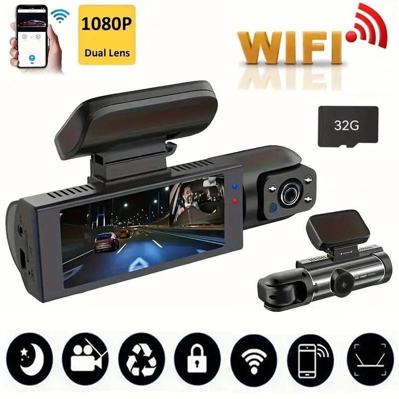 Front & Rear Dashcam, With WI-FI,1 Count Dash Camera for Car, Wide ...