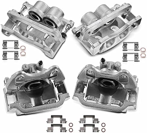 Front and Rear Disc Brake Caliper Assembly with Bracket Compatible with ...