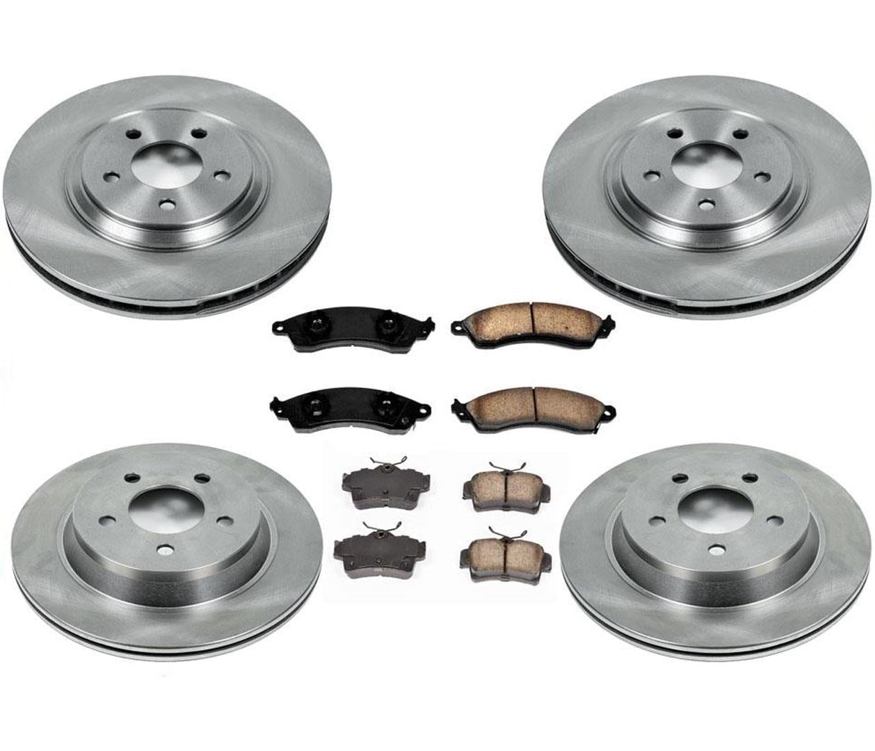 Front & Rear Disc Brake Rotors & Ceramic Pads for 94-04 Ford Mustang ...