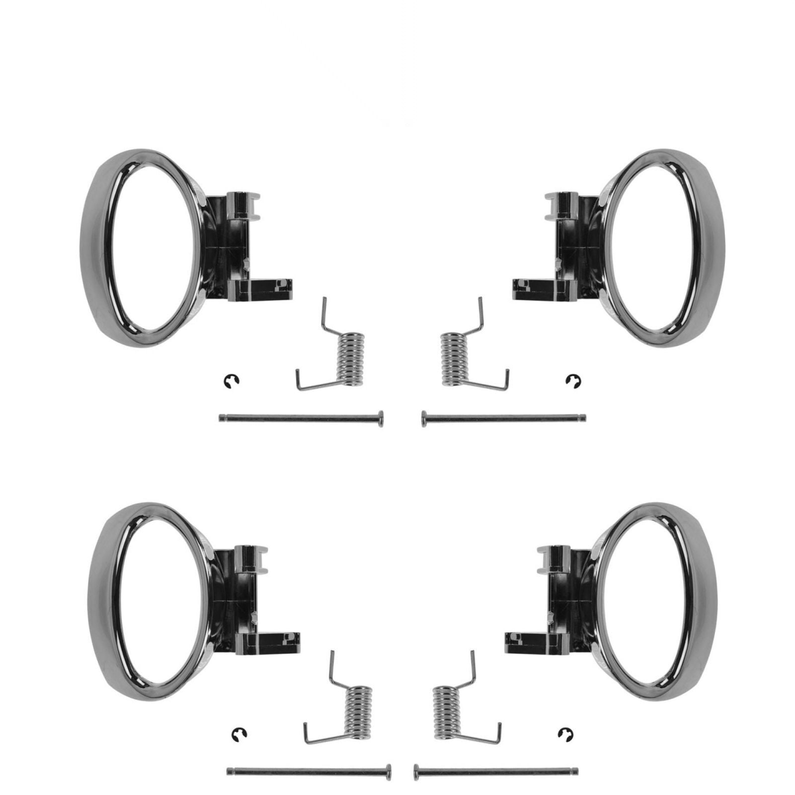 Front Rear Inside Interior Chrome Door Handle Lever Kit Set 4pc for y ...