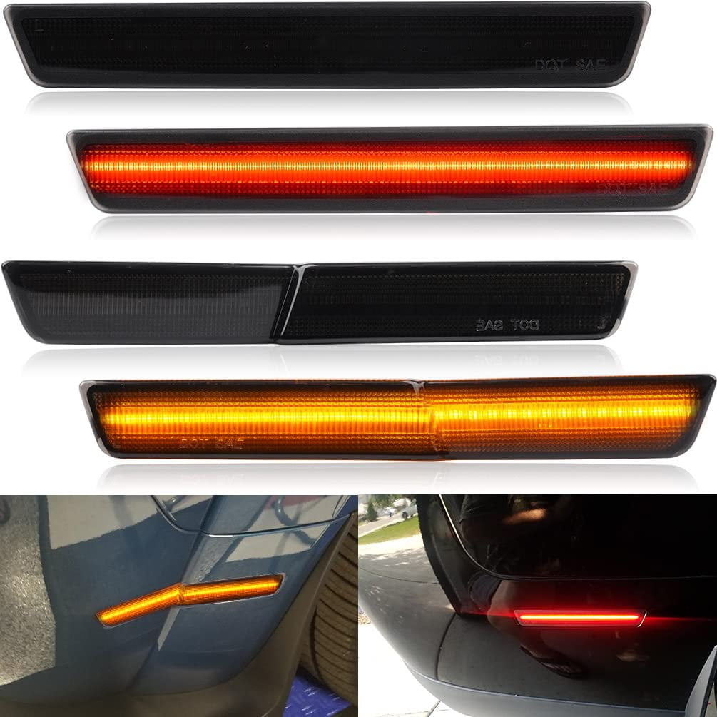 Front/Rear LED Side Marker Lights for 2018-2022 Dodge R/T Scat Pack SRT ...