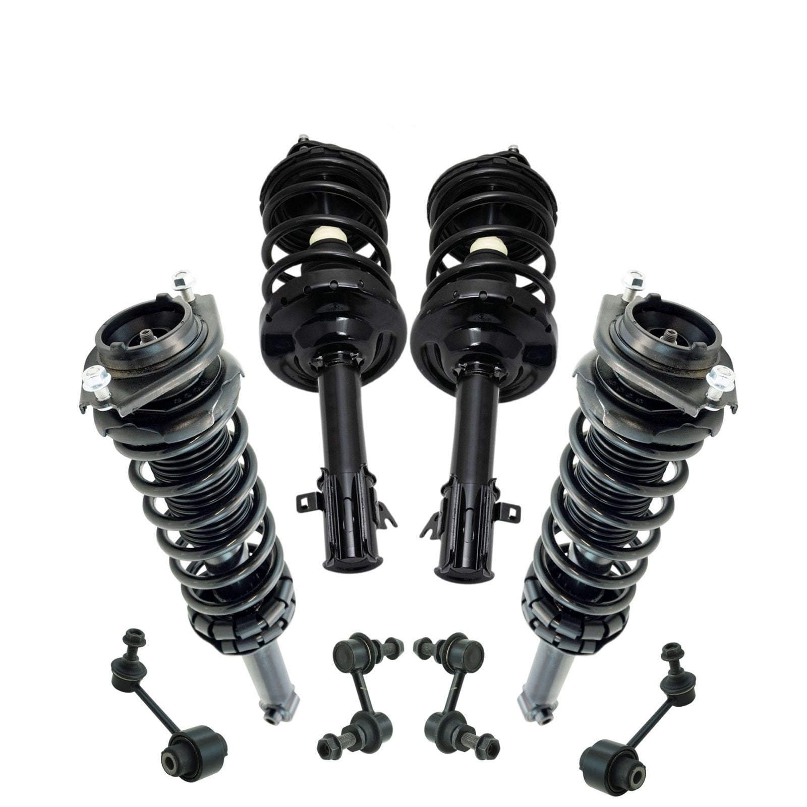 Front Rear Loaded Complete Strut for Spring Assembly Sway Kit (8pc) for ...