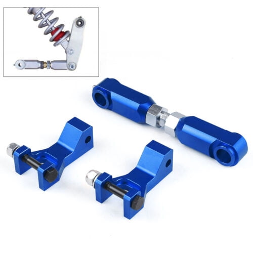 Front & Rear Lowering Kit Adjustable Blue for Yamaha Raptor 700 350 660 ...