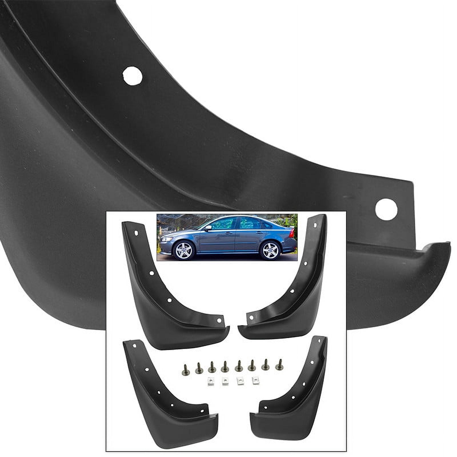 Front Rear Mud Flaps Splash Guards 2008-2011 Volvo S40 Mudguards ...