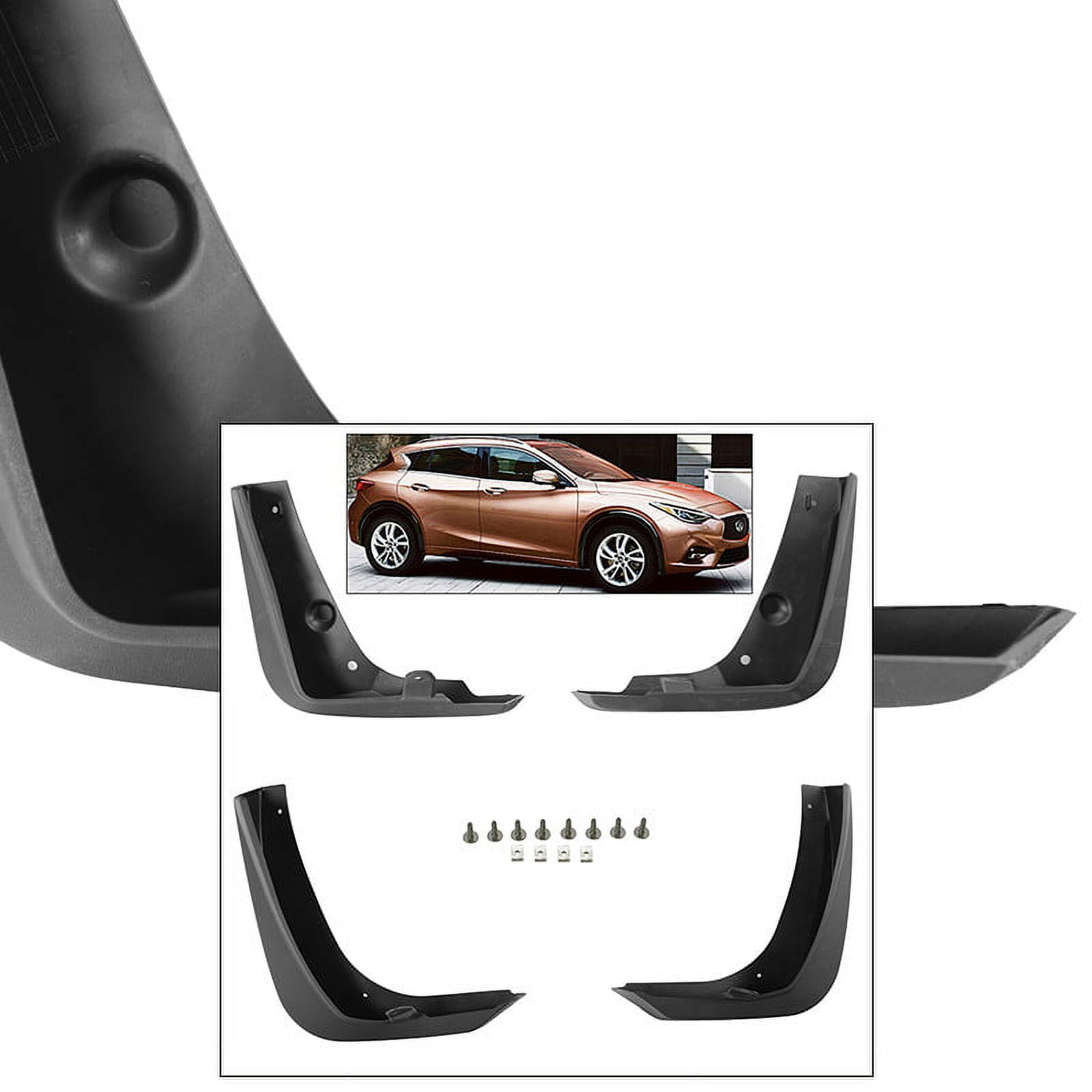 Front Rear Mud Flaps Splash Guards for 2017-2019 Infiniti QX30 ...