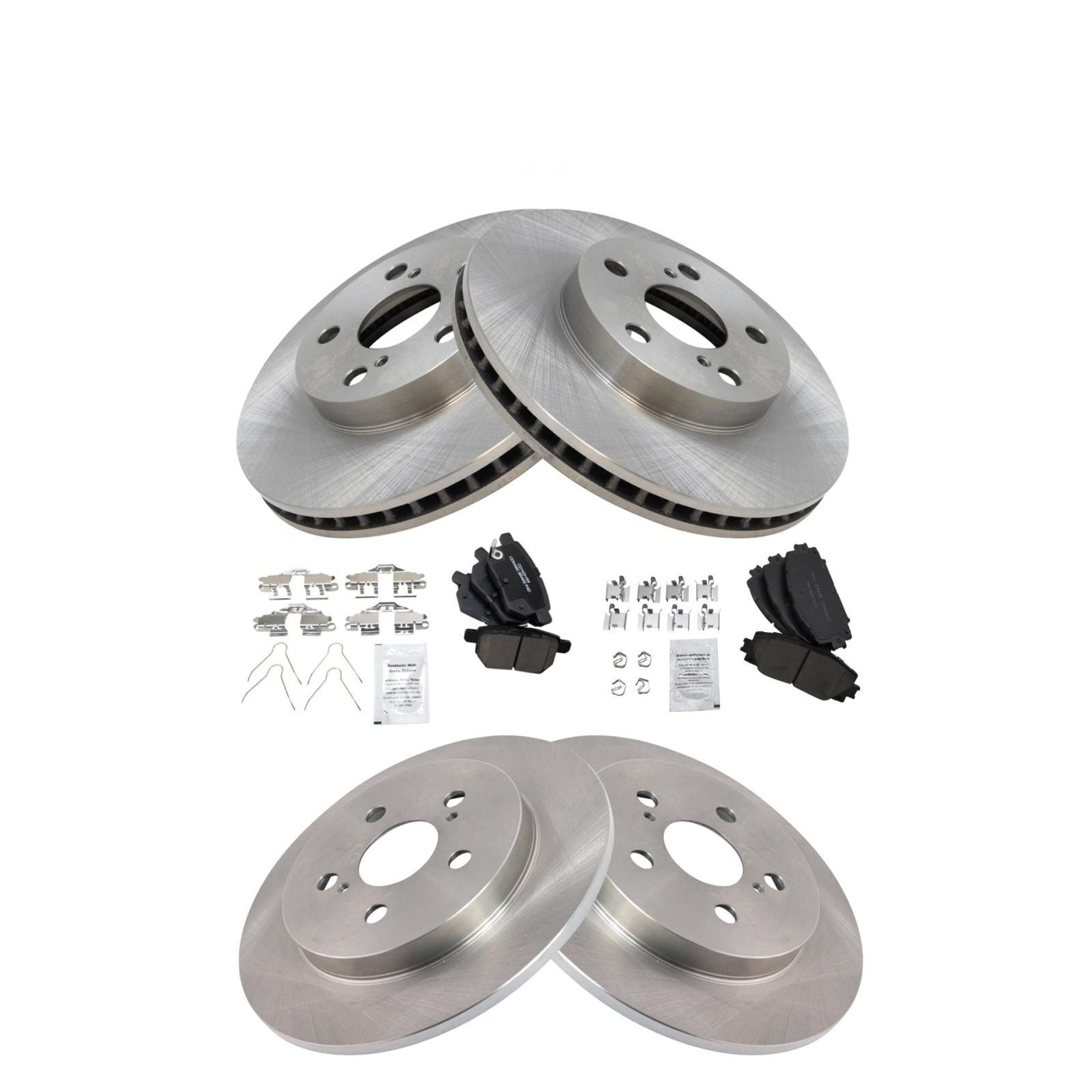 Front & Rear Posi Ceramic Disc Brake Pad & Rotor Kit for Toyota for ...