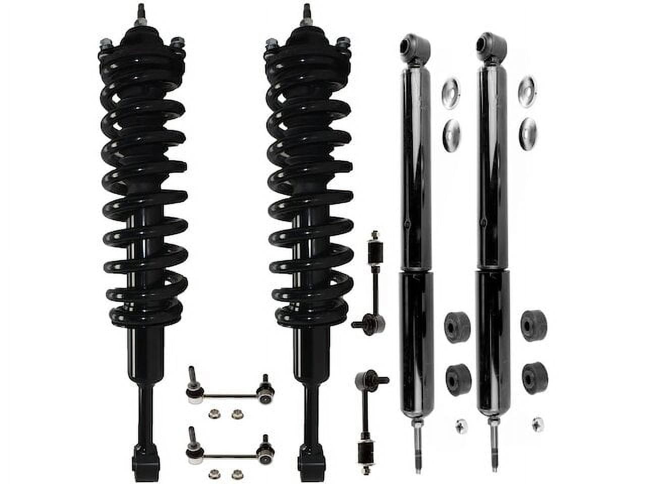 Detroit Axle Strut Assemblies Kit: Front & Rear Shock Strut, Coil ...