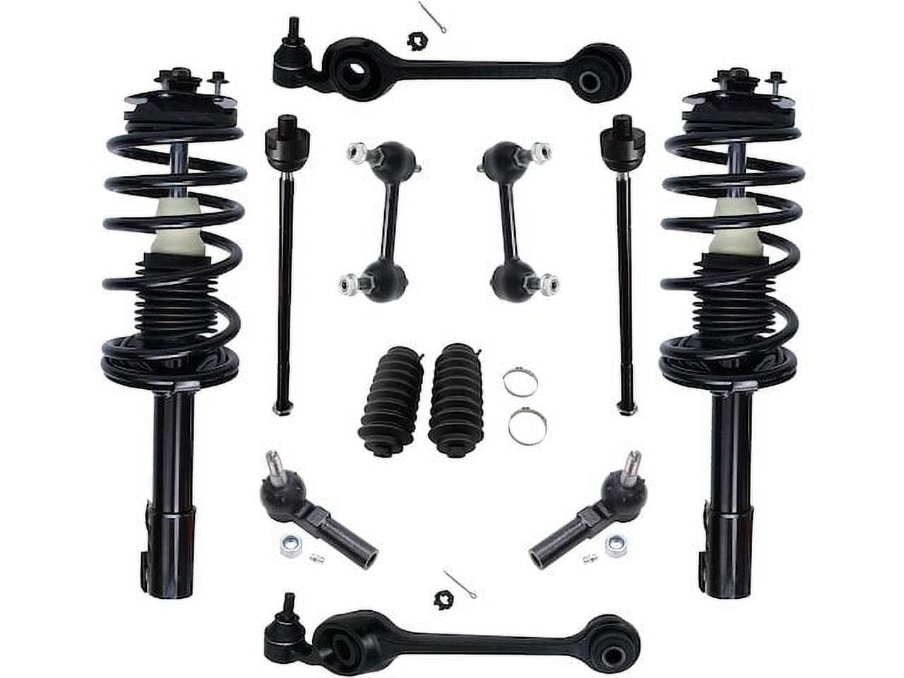 Front and Rear Strut Coil Spring Control Arm Tie Rod Kit - Compatible with 1991 - 2002 Saturn ...