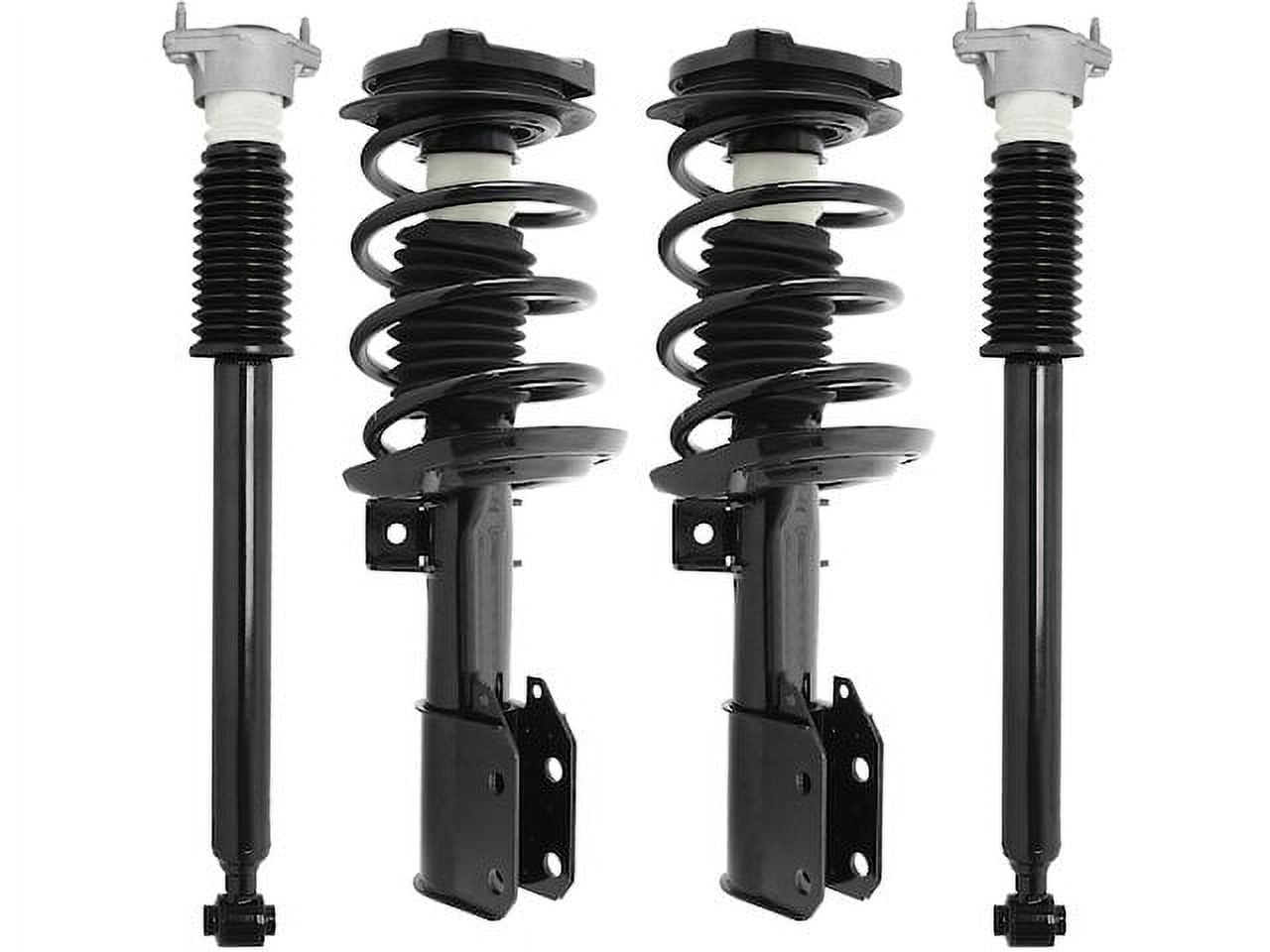 Front and Rear Strut Coil Spring and Shock Absorber Assembly Kit - 4 ...