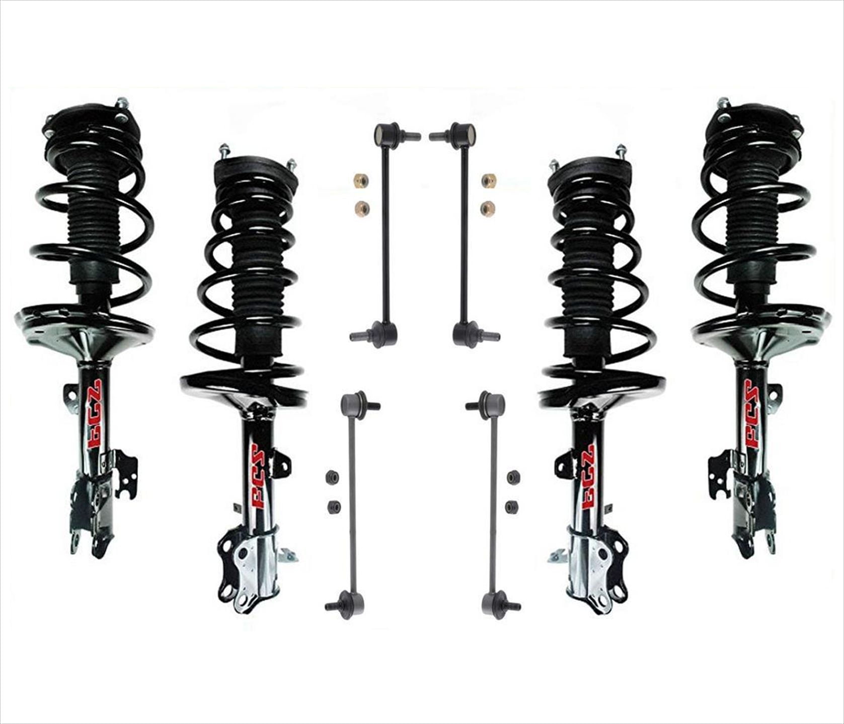Front & Rear Struts & Links for Toyota Highlander ALL WHEEL DRIVE V6 01 ...