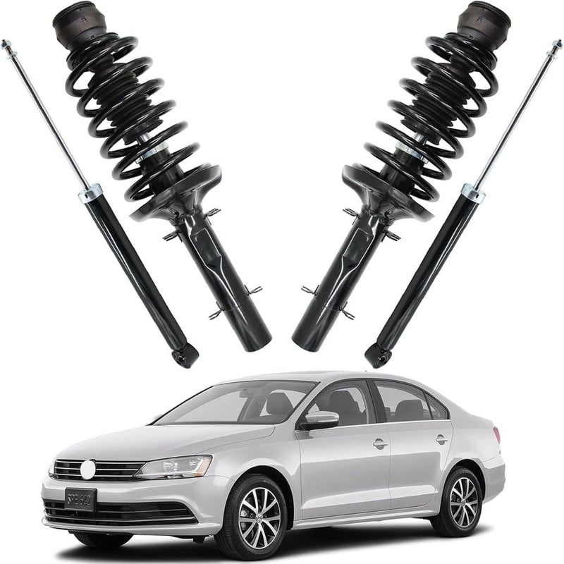 Front and Rear Struts and Shocks Complete Assembly for 1998-2006 VW ...