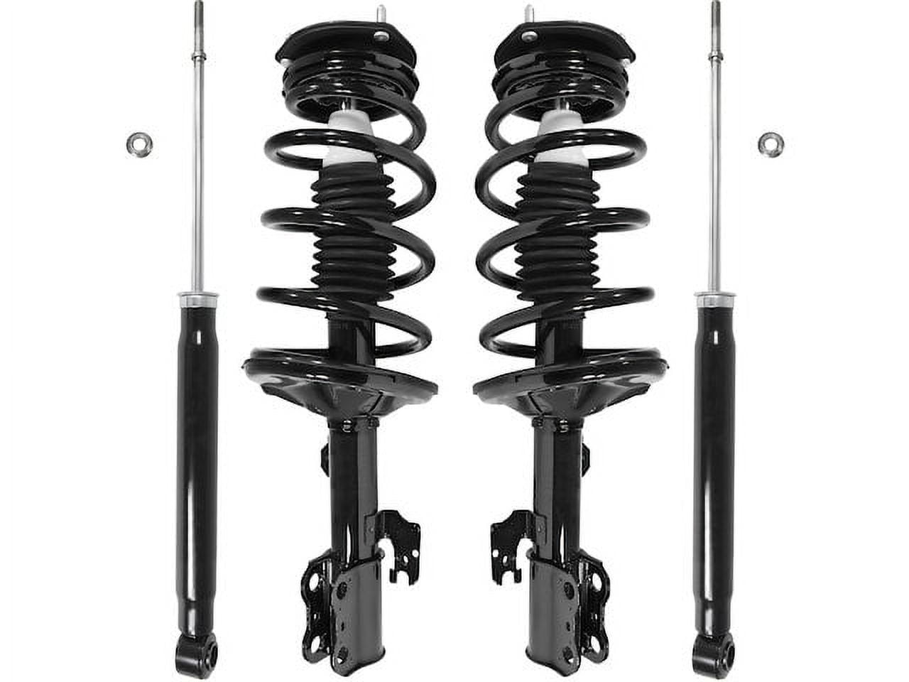 Front and Rear Suspension Strut Coil Spring and Shock Absorber Assembly ...