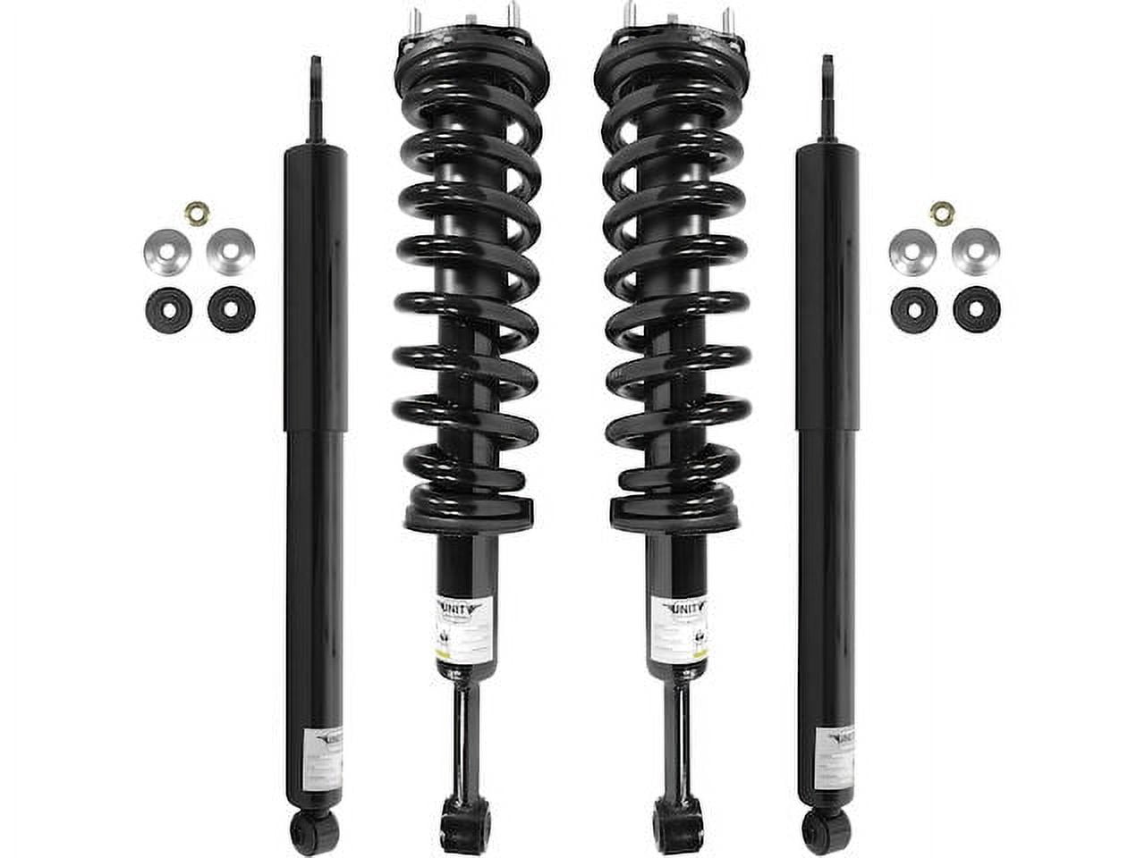 Front and Rear Suspension Strut Coil Spring and Shock Absorber Assembly ...