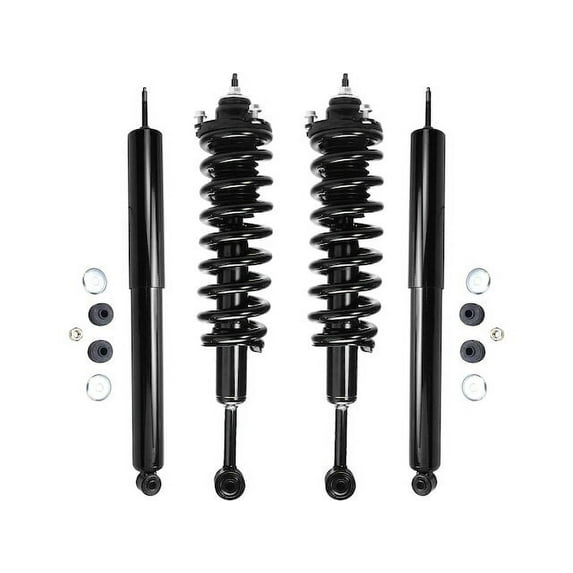 Detroit Axle Strut Assembly Kit - Front & Rear Suspension Strut & Shock ...