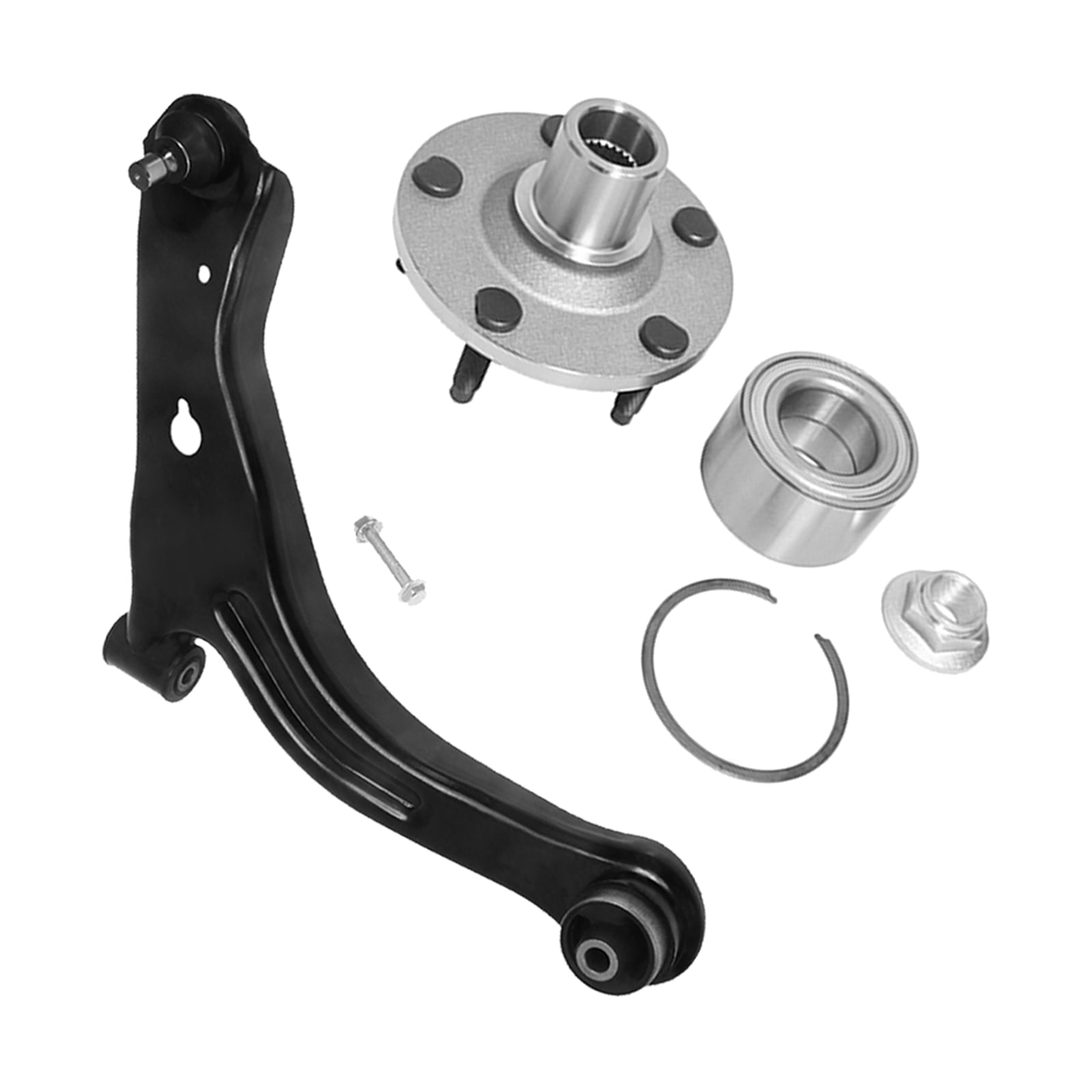 Front Right Lower Control Arm Ball Joint-Wheel Hub Bearing Assembly For ...